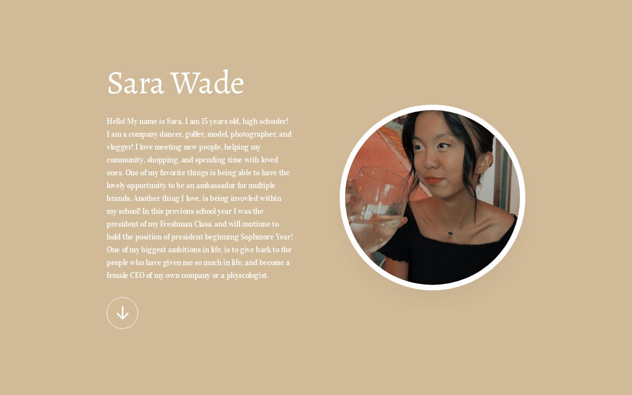 Meet Sara Wade!